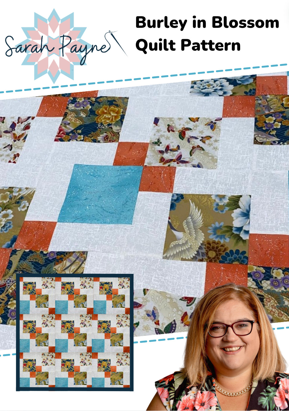 Sarah Payne's Burley in Blossom Quilt Pattern Booklet – Sarah Payne Quilter