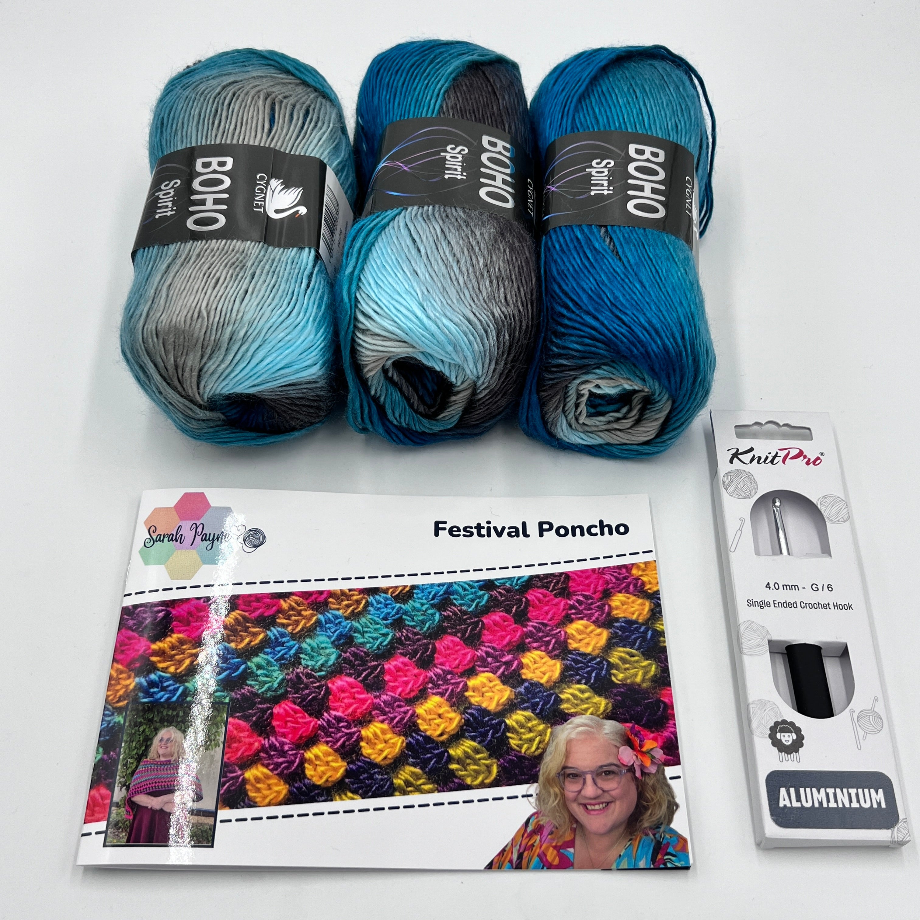 Sarah Payne's Crochet Poncho Kit - Choice of Colour – Sarah Payne Quilter