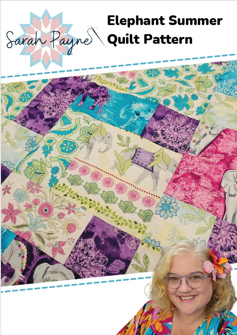 Sarah Payne's Elephant Summer Pattern Booklet – Sarah Payne Quilter