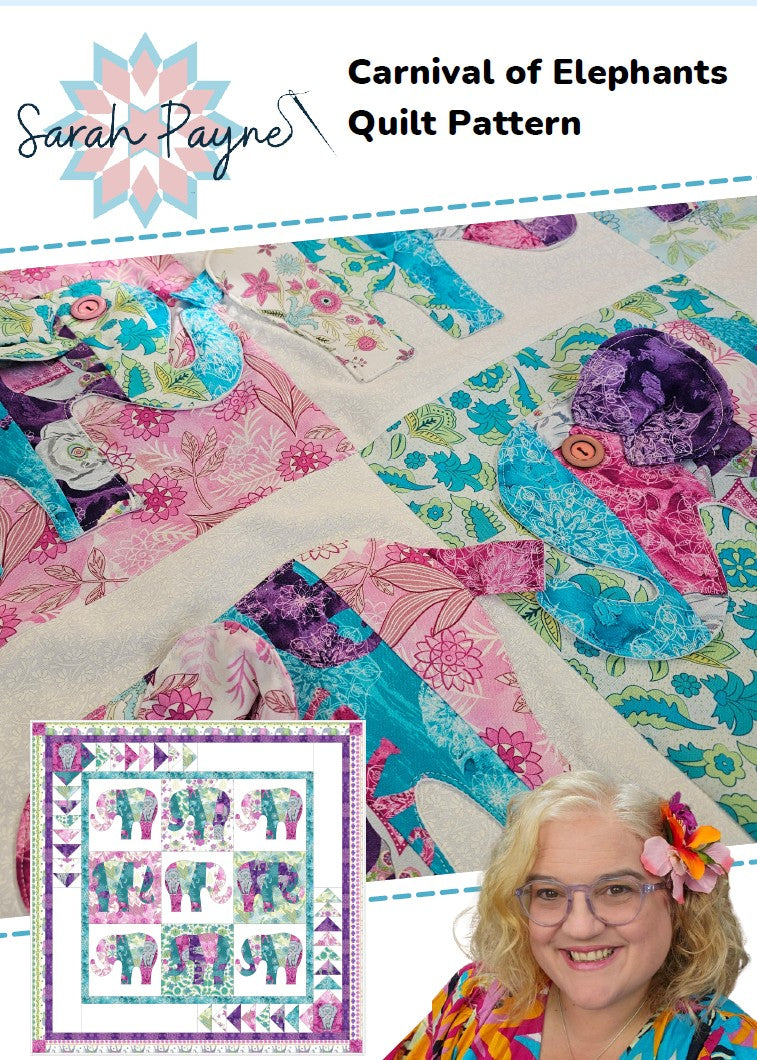 Sarah Payne's Carnival of Elephants Pattern Booklet – Sarah Payne Quilter